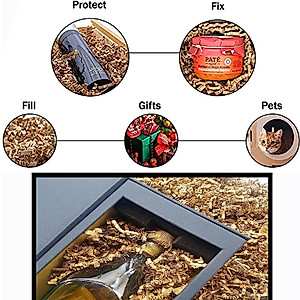 WAUPPY 0.5LB Crinkle Cut Paper Shred Filler for Gift Basket,Boxes Filler Paper for Gift Wrapping,Stuffing and Packing Brown