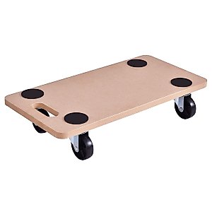 Goplus Furniture Moving Dolly, Heavy Duty Wood Rolling Mover with Wheels for Piano Couch Fridge Heavy Items, Securely Holds 500 Lbs (23" x11.5" Platform)