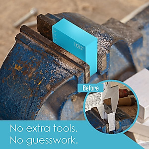 Houseables Setup Blocks Woodworking, Marking Gauge, Gage Blocks, Gauge Block Set, 15 Piece, Blue, Aluminum, Set Up Blocks for Woodworking, Router, Measuring Tools for Woodworking, Gage Block Set