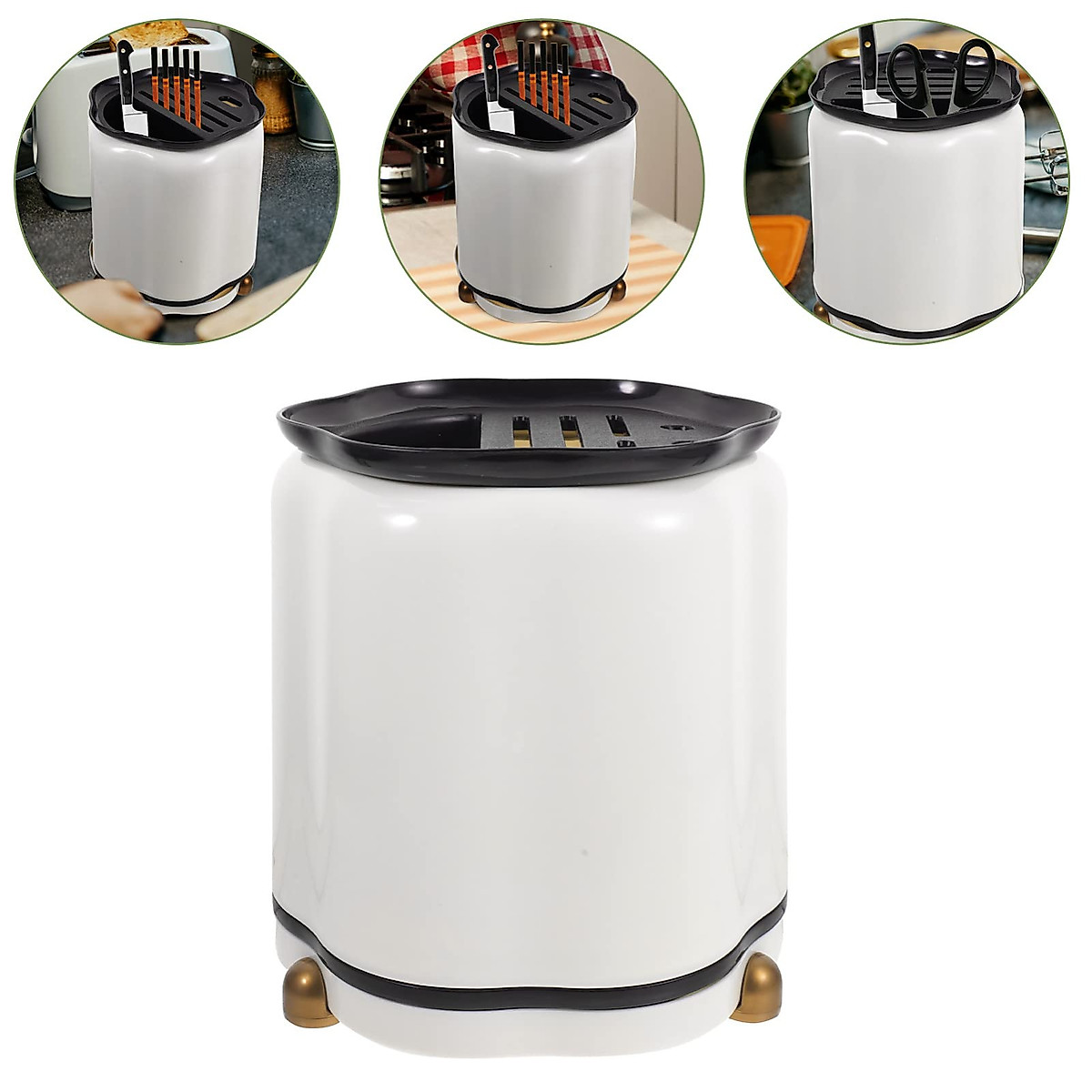 CALLARON Petal Holder Cutter Holder Kitchen Utensil Holder Chopsticks Spoon Stand Detachable Cutter Rack Cutter Storage Holder Kitchen Chopsticks Holder Kitchen Fork Holder