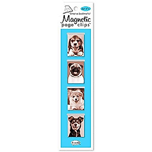 Re-marks Puppy Smile Mini Photo Sepia Tone Magnetic Page Clips Set of 4