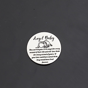 BAUNA Miscarriage Gifts Angel Baby Memorial Token Miscarry Infant Loss Gift for Parents Grief Sympathy Packet Token (Angel Baby Memorial Token)