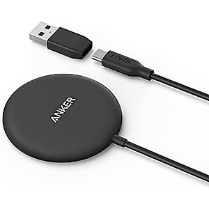 Anker Magnetic Wireless Charger, 5ft USB-C Cable with Detachable USB-A Connector, PowerWave Magnetic Pad Slim Only for iPhone 14/14 Pro/14 Pro Max/13/13 Pro Max (No AC Adapter)