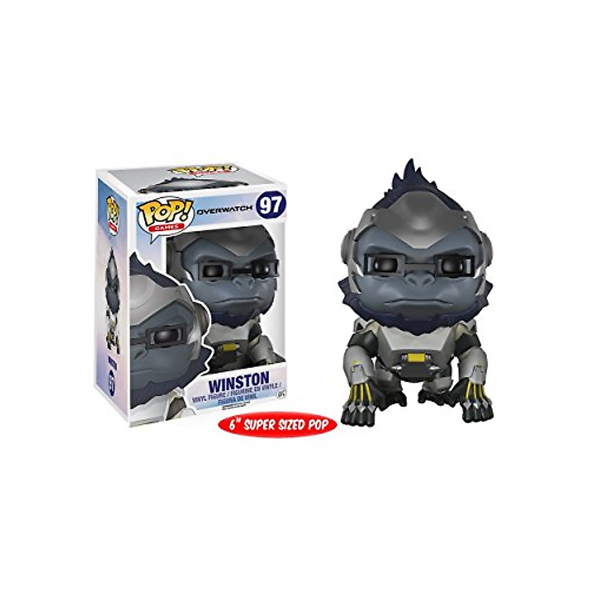 Funko Pop! Games: Overwatch Action Figure - Winston, 6"