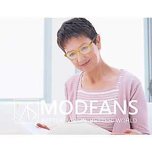 MODFANS 4 Pack Reading Glasses 1.5 Fashion Wood-Look Spring Hinges Stylish Readers Men Women
