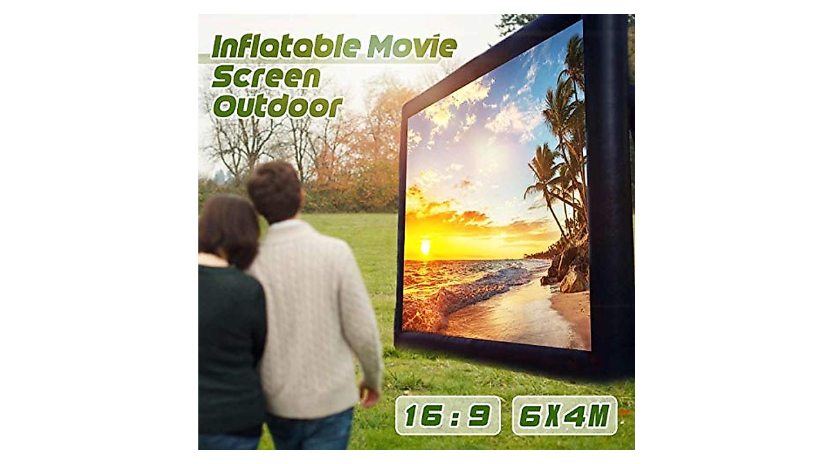 Inflatable Curtain Screen 200 Inch for Outdoor & Indoor Movies