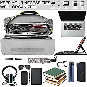 Convertible Laptop Backpack Shoulder Bag 13 14 Inch for Lenovo ThinkPad X1 Carbon, IdeaPad 14, ZenBook 14, HP Envy 14, for Inspiron 14, for Acer Aspire 3