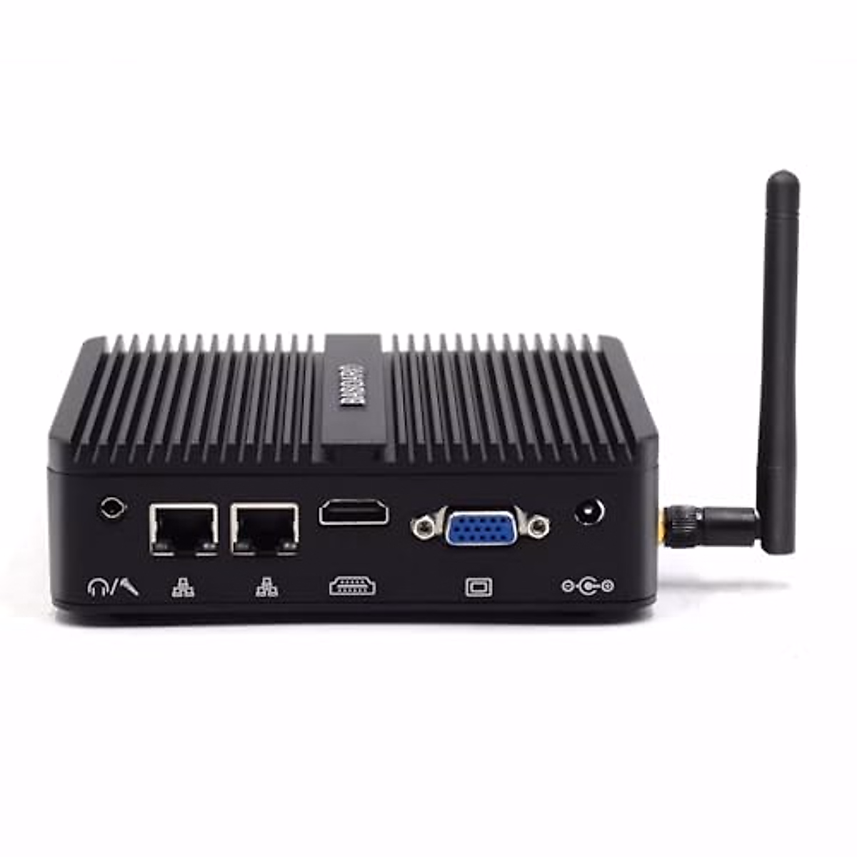 BASOARO Mini Industrial Computer, Micro PC, Celeron J4125 Processor, 8G RAM 1TB SSD, Gigabit Ethernet, 2*RS232 COM Port, HD/VGA Display, Dual Band WiFi, BT
