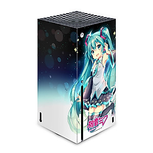 Head Case Designs Officially Licensed Hatsune Miku Night Sky Graphics Matte Vinyl Sticker Gaming Skin Decal Cover Compatible With Xbox Series X Console
