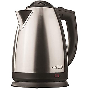 Brentwood KT-1800 2L Stainless Steel Cordless Electric Kettle