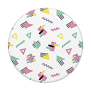 Aesthetic 80's 90's Minimalist Geometric Pattern Pop Socket PopSockets Swappable PopGrip