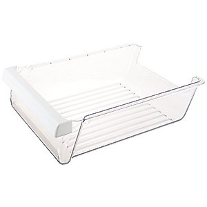 LG Electronics 3391JJ2004H Refrigerator Meat Drawer/Tray, Clear with White Trim