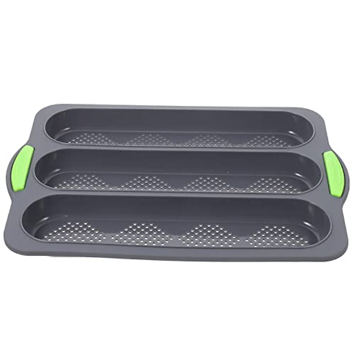 UPKOCH Three Slot Bread Mold Cake Baking Pans Toast Bread Silicone Cake Mold Pullman Loaf Pan with Lid Kitchen Loaf Pan French Non-stick Bread Pan Non-stick Baking Pan Baking Mold Toaster