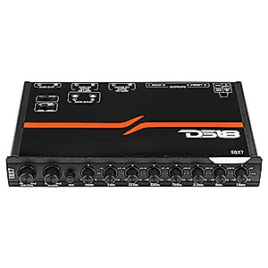DS18 EQX7 Equalizer 7 Bands with auto Hi/Lo line Selector, Two Rear inputs (Main and Aux), 8 Volts Front, Rear and Sub Output