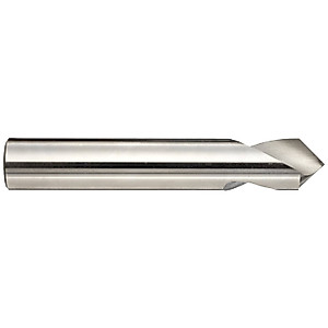 YG-1 - 0321L High Speed Steel NC Spotting Drill Bit, Uncoated (Bright), Straight Shank, Slow Spiral, 90 Degree, 1/2" Diameter x 4-1/64" Length (Pack of 1)