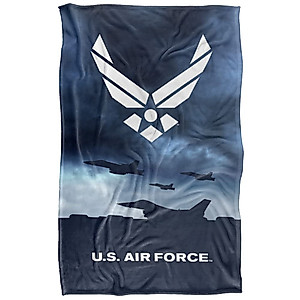 Air Force Take Off Officially Licensed Silky Touch Super Soft Throw Blanket 36" x 58"