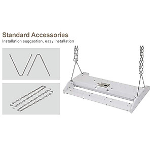 LED High Bay Light Fixture,2FT Dimmable High Bay Shop Light with 30°60°90°Angle Adjustable,150W(Equal to 600W or 6 Lamp Fluorescent Linear),22500LM Super Bright,Commercial/Industrial Lighting