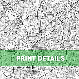 Dear Mapper Atlanta United States View Abstract Road Modern Map Art Minimalist Painting Black and White Canvas Line Art Print Poster Art Print Poster Home Decor (Set of 3 Unframed) (16x24inch)