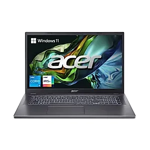 Acer Aspire 5 17 Slim Laptop | 17.3" FHD (1920 x 1080) IPS | Intel Core i5-1335U | Intel Iris Xe Graphics | 8GB LPDDR5 | 512GB Gen 4 SSD | Wi-Fi 6E | USB4/Thunderbolt 4 | Backlit KB | A517-58M-59S6