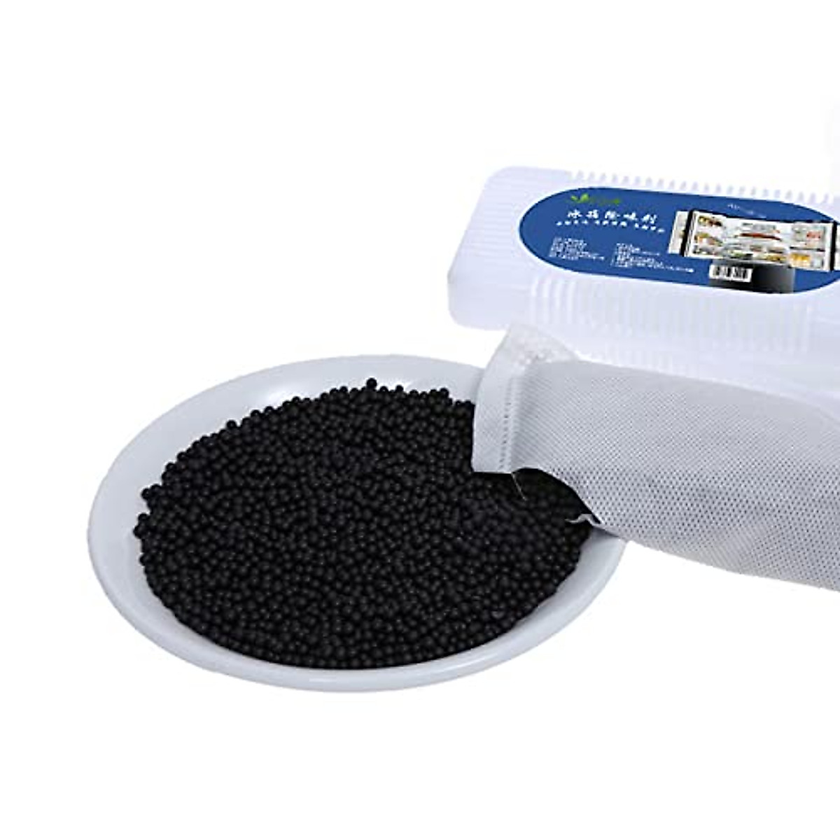 Refrigerator Deodorizer (4 Pack) - Natural Bamboo Activated Charcoal Odor Absorber, Outperforms Baking Soda Smell Eliminator, For Refrigerator, Room, Car, Wardrobe, Cabinet, Dustbin and Basement