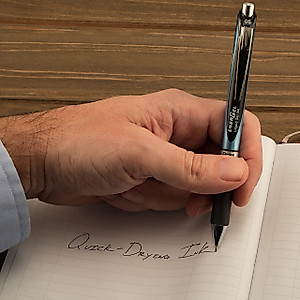 Pentel EnerGel Deluxe RTX Retractable Liquid Gel Pen, 0.5mm, Fine Line, Needle Tip, Blue Ink/Blue Body, Pack of 15