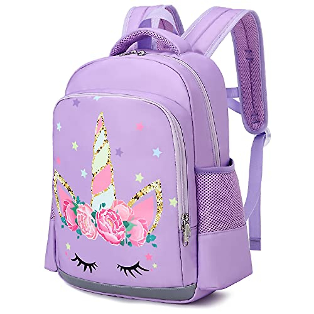 JIANYA Backpack for Girls Preschool Kindergarten Bookbag Kids School Backpack with Lunch Box Lightweight