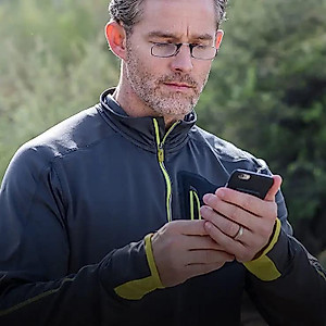 ThinOptics unisex-adult Reading Glasses + Black Universal Pod Case | Black Frames, 2.00 Strength Readers Black Frames / Black Case, 44 mm