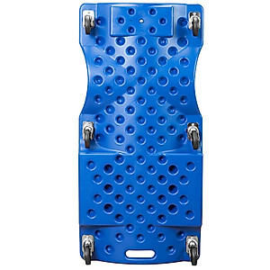TCE ATR6300U Torin Rolling Creeper Garage/Shop Seat: Padded Mechanic Stool with Tool Tray Storage, Blue