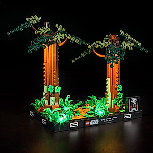 BRIKSMAX Led Lighting Kit for LEGO-75353 Endor Speeder Chase Diorama - Compatible with Lego Star Wars Building Blocks Model- Not Include Lego Set