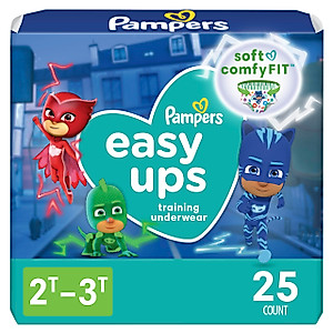 Pampers Easy Ups Boys & Girls Bluey Potty Training Pants - Size 2T-3T, 25 Count, Training Underwear (Packaging May Vary)