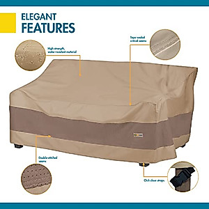 Duck Covers Elegant Waterproof 87 Inch Patio Sofa Cover