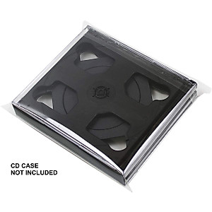 (25) CD Resealable Outer Sleeves - Oversize - Fits Chubby 24mm CD Jewel Boxes - Super Clear, Archival Quality, Premium 2 mil Thick #CDSB02RS24