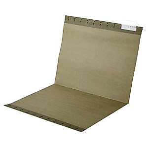 Amazon Basics Hanging File Folders, Letter Size, Standard Green, 1/5-Cut Tabs, 75 per box