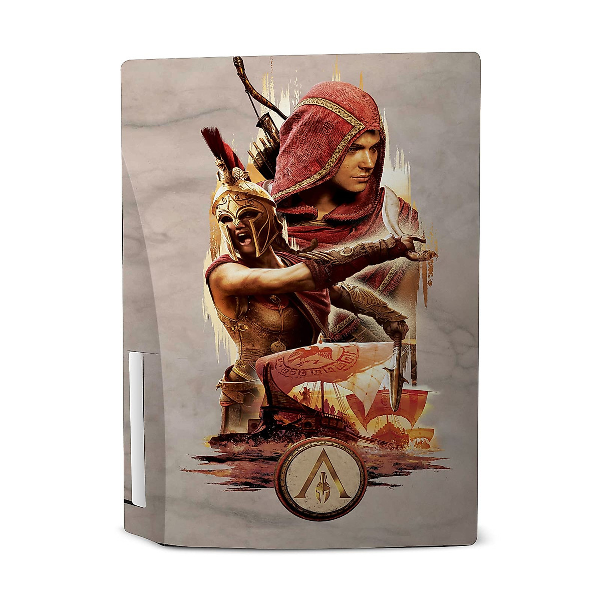 Head Case Designs Officially Licensed Assassin's Creed Kassandra Odyssey Artwork Vinyl Faceplate Sticker Gaming Skin Case Cover Compatible with Sony Playstation 5 PS5 Disc Edition Console