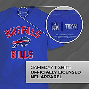 Team Fan Apparel NFL Adult Gameday T-Shirt - Cotton Blend - Tagless - Semi-Fitted - Unleash Your Team Spirit During Game Day (Buffalo Bills - Royal, Adult X-Large)