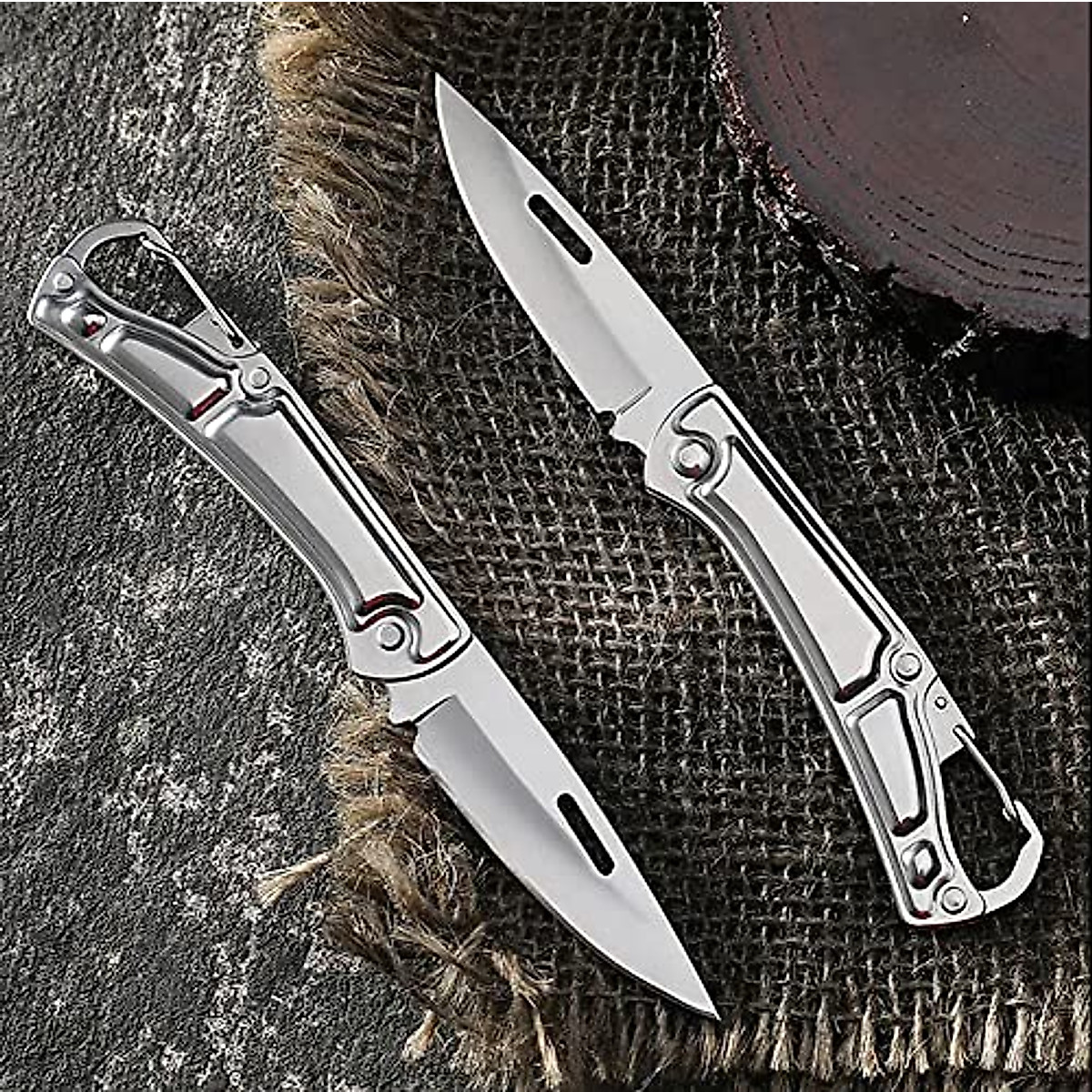 DHDestined Fateful Mini Pocket Knife Folding Knife, with 2.6in Sharp Steel Blade, EDC Knife for Hiking, Camping, Outdoor