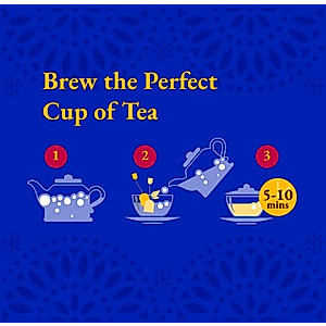 Tadin Passion Flower Herbal Tea, Caffeine Free, 24 Tea Bags Per Box, Pack of 6 Boxes Total