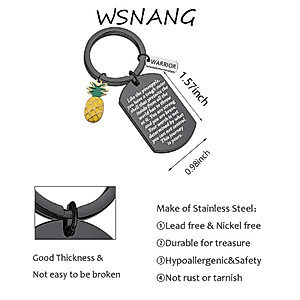 WSNANG IVF Pineapple Gift This IVF Journey Is Yours Keychain IVF Infertility Warrior Jewelry IVF Gift for Infertility Mom