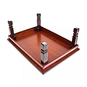 MJWDP Folding Table Antique Furniture Living Room Low Wood Coffee Table Rectangle Traditional Table Wooden (Color : White-Patch Five-Pointed star4, Size : 90x75x31.5cm)