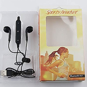 Bluetooth Earbuds, CoverON Sweatproof Sport Headset Wireless Bluetooth Headphones with Microphone - Black