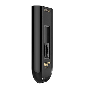 Silicon Power 128GB Entry Level USB 3.0 Flash Drive B21 Thumb Drives Bulk Jump Drive Zip Drive Memory Stick Capless Design Black (SP128GBUF3B21VSK)