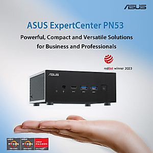 Asus PN53-BB5000X1TD-NL R5-6600H/BT5.2/Radeon/BB/VESA Desktop, Black