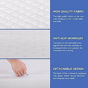 BLKMTY Mattress Full 73.5" x 53" x 8" Bed Mattress Gel Full Mattress Gel Memory Foam Mattress Full Size for Cool Sleep Pressure Relief Medium Firm Mattress CertiPUR-US Certified/Bed-in-a-Box