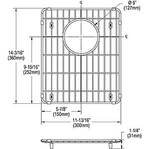 Elkay LKOBG1315SS Stainless Steel Bottom Grid