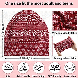 Syhood 18 Pieces Thin Knit Slouchy Cap Hip-Hop Sleep Cap Stretchy Baggy Beanie Hat Dwarf Hat for Women Men, 18 Colors (Retro Style)