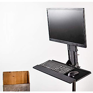 VIVO Computer Keyboard and Mouse Platform Tray, Adjustable VESA Mount Attachment, MOUNT-KB02