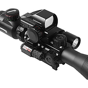 ST 4-16x50 Scope Combo Includes Laser Sight and Holographic Dot Sight
