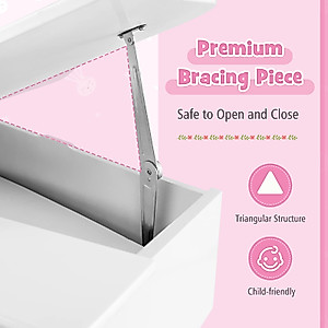 Costzon Classical Kids Piano, 30 Keys Wood Toy Grand Piano with Music Stand and Bench, Mini Musical Toy for Child, Ideal for Children's Room, Toy Room, Best Gifts (4 Straight Leg, White)