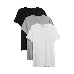 GAP Mens Classic T-Shirt (3-Pack) T Shirt, Multi, Small US