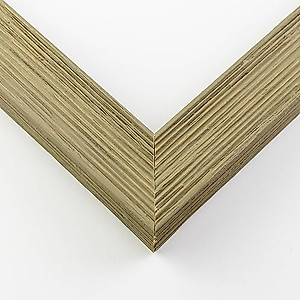 15x44 Frame Grey Real Wood Picture Frame Width 1 Inches | Interior Frame Depth 0.5 Inches | Weatherly Distressed Photo Frame Complete with UV Acrylic, Foam Board Backing & Hanging Hardware